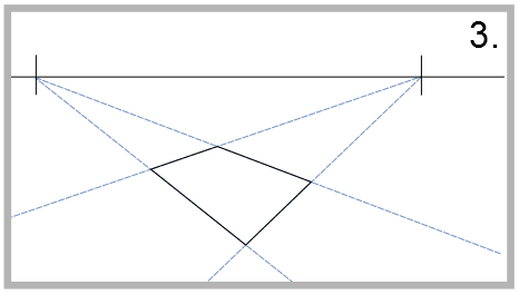 How to draw in two-point perspective